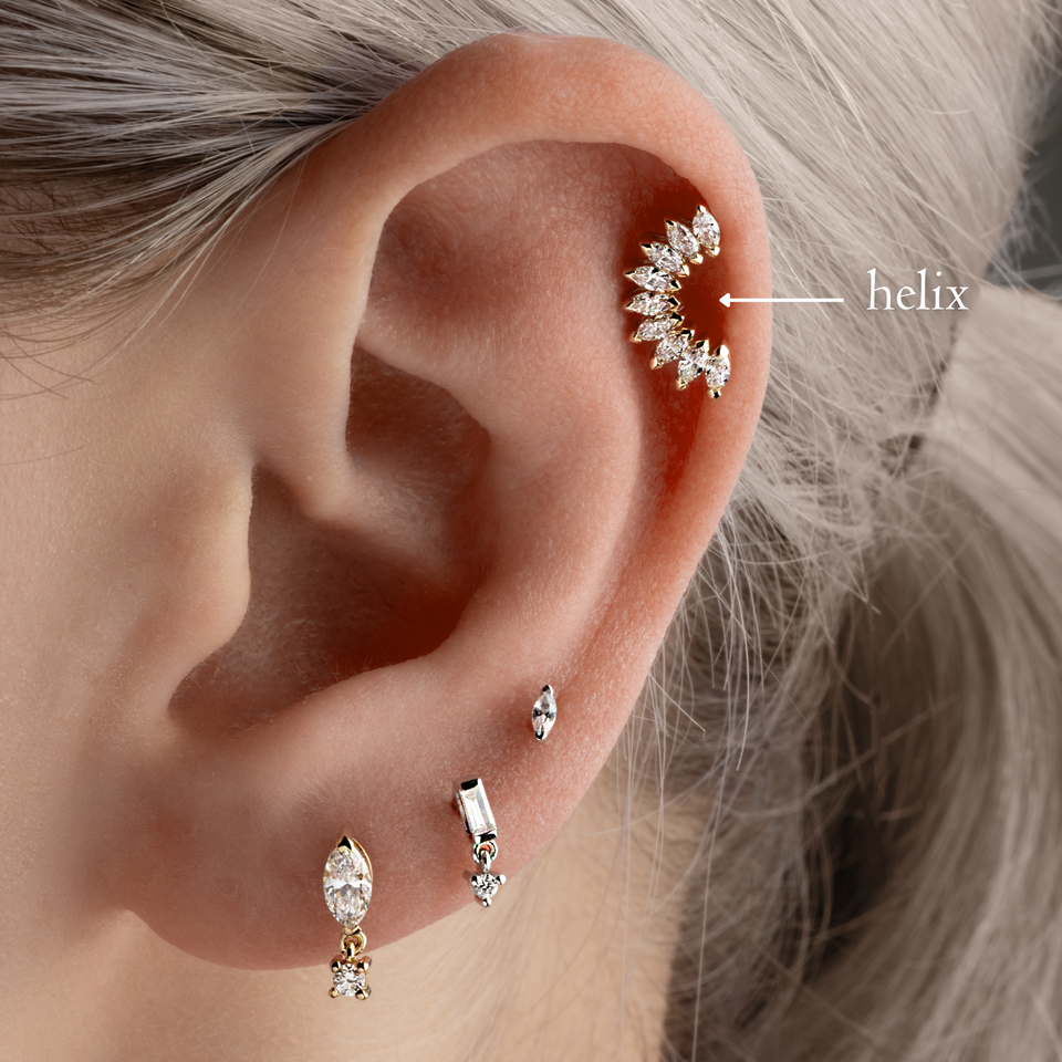 Flat Piercing Guide: Jewellery, Healing & Styling Tips | Lark & Berry ...