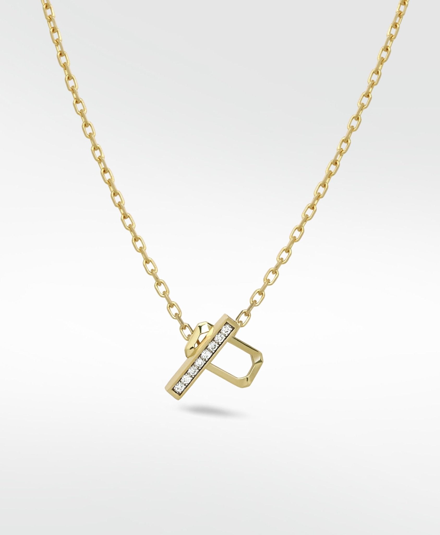 Eclipsis Toggle Necklace Diamonds in 18k Gold Lark and Berry
