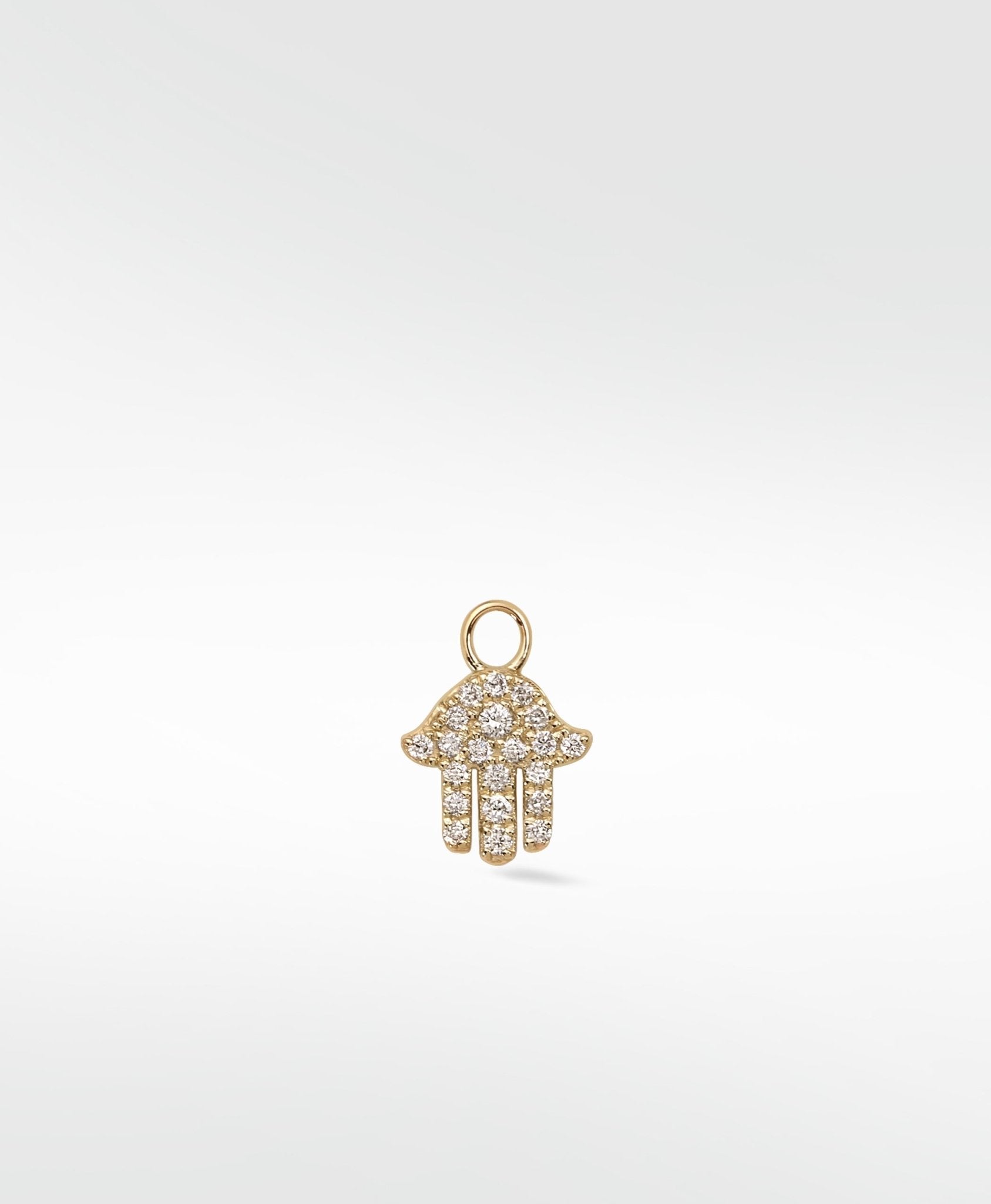 Experience the Power and Protection of the Hand of Fatima Diamond Charm ...
