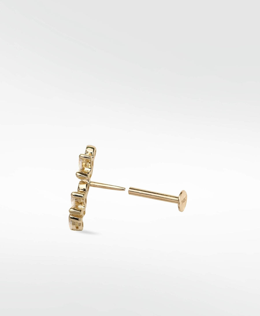 Shop the Veto Sapphire Crescent Labret - 14K Gold & Lab Grown Stones ...